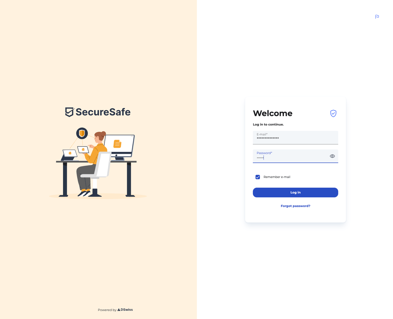 How to login to your SecureSafe?